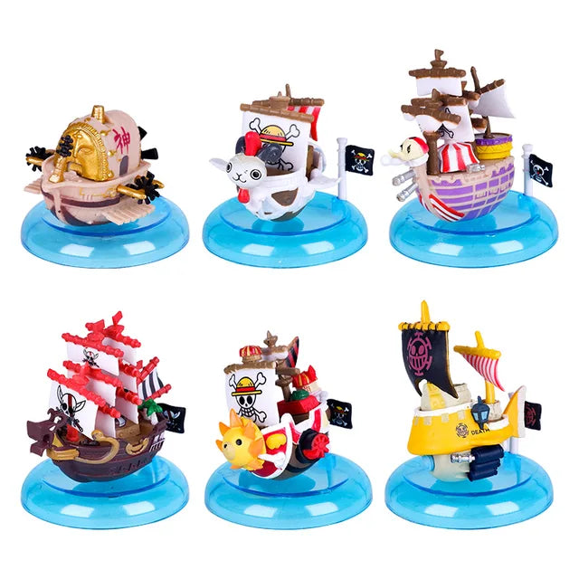 6Pcs One Piece - Mini Pirate Ships – Animeancy