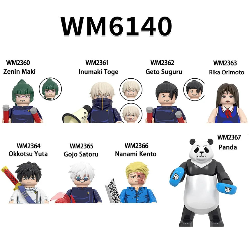 New Jujutsu Kaisen Itadori Yuji Set Mini Action Figure Building Block ...