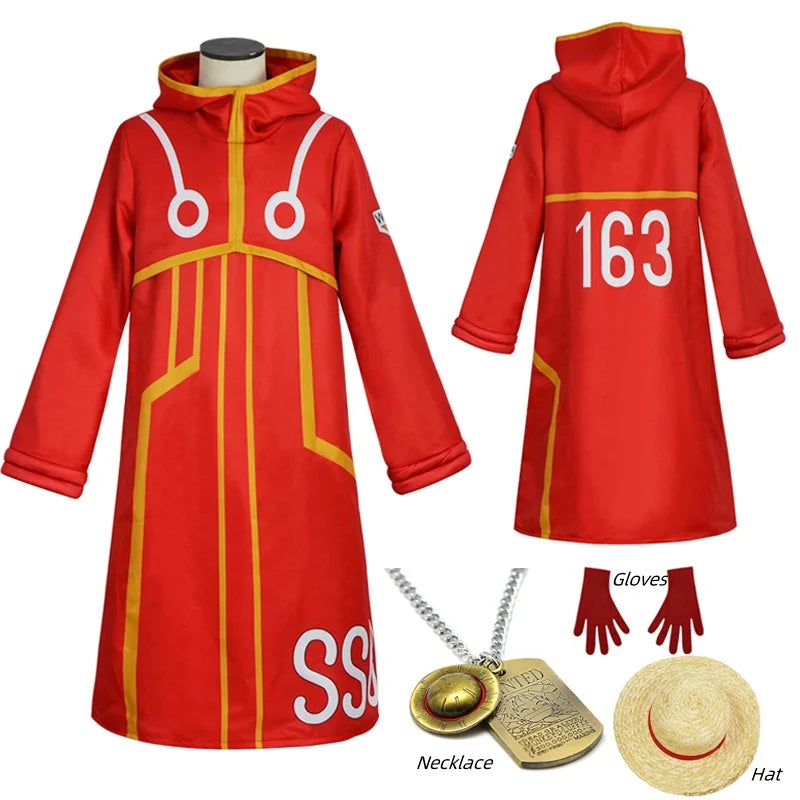 Egghead Island Costume Monkey D Luffy Robe Cosplay Costume 163 Luffy J ...