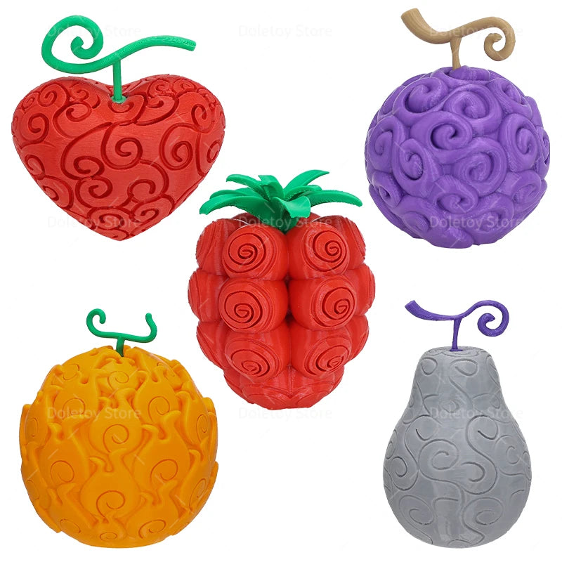 ONE PIECE Devil Fruit 3D Printed Gum-Gum Fruit Figurine Model Toy Op-O ...