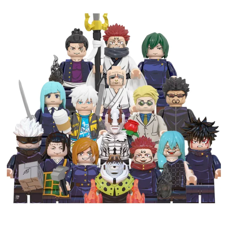 New Jujutsu Kaisen Itadori Yuji Set Mini Action Figure Building Block ...