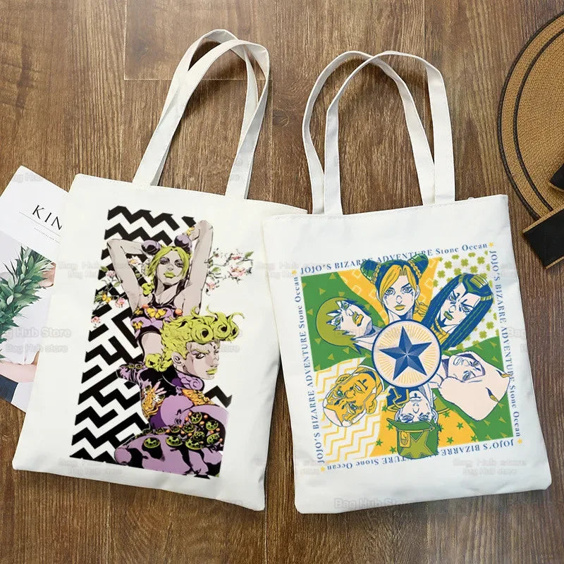 JJBA White Vintage Tote Bag – Animeancy