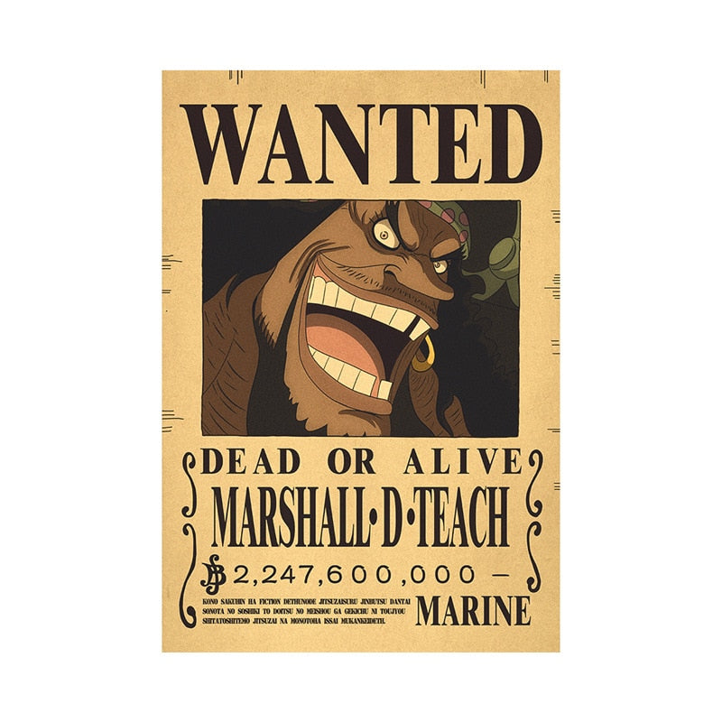 One Piece Wanted Posters – Animeancy