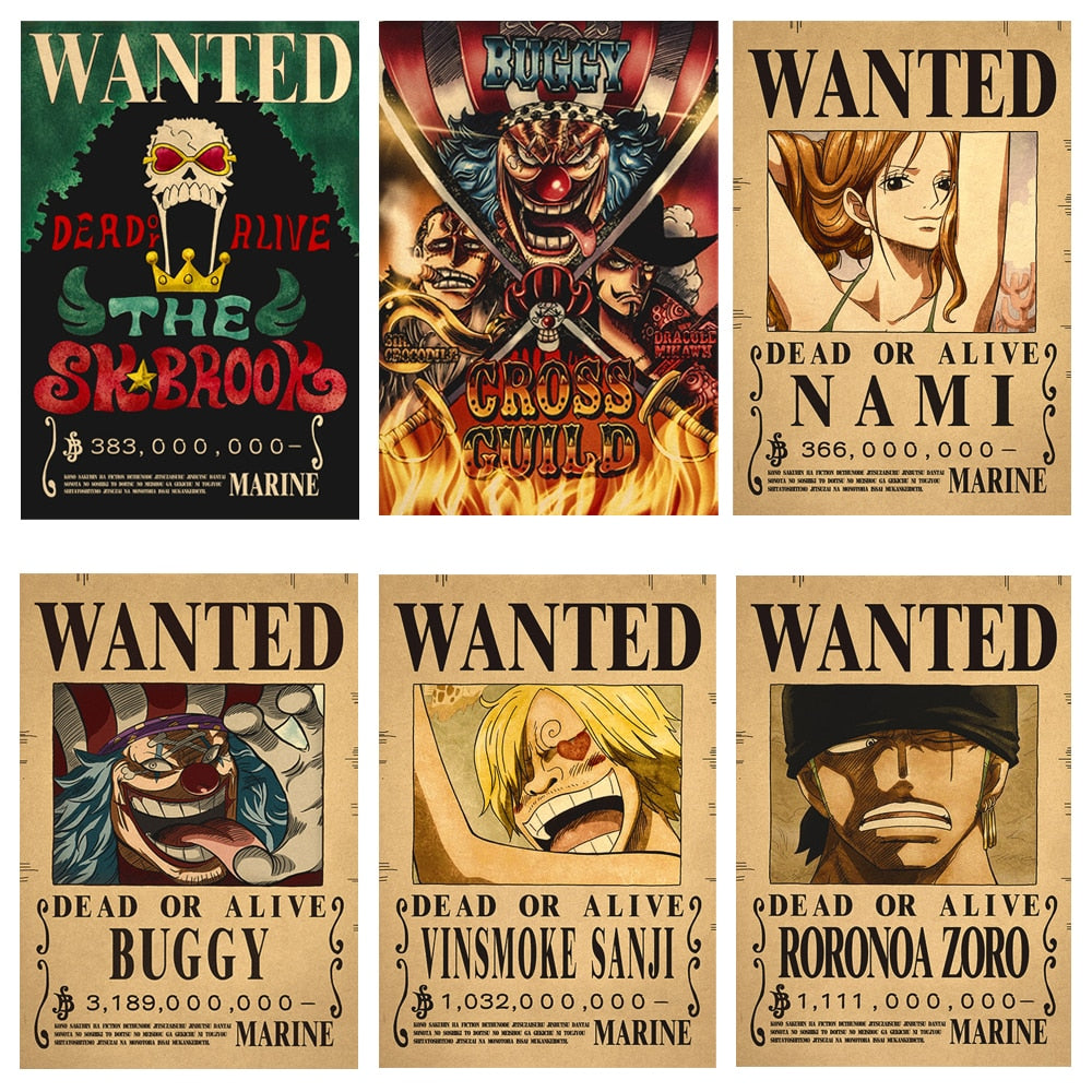One Piece Wanted Posters – Animeancy